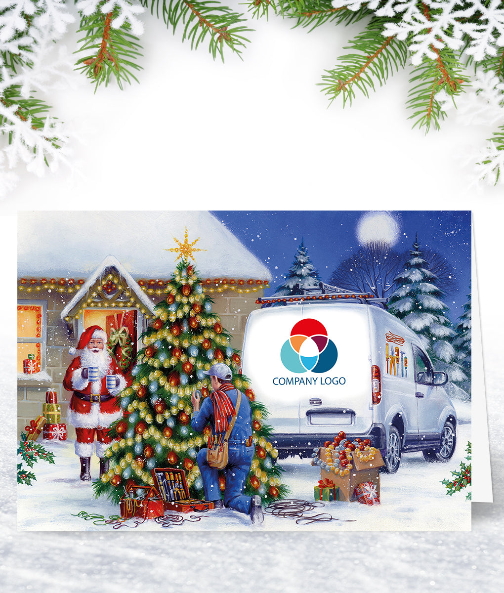 Christmas Spark - Electrician Personalised Christmas Card ...